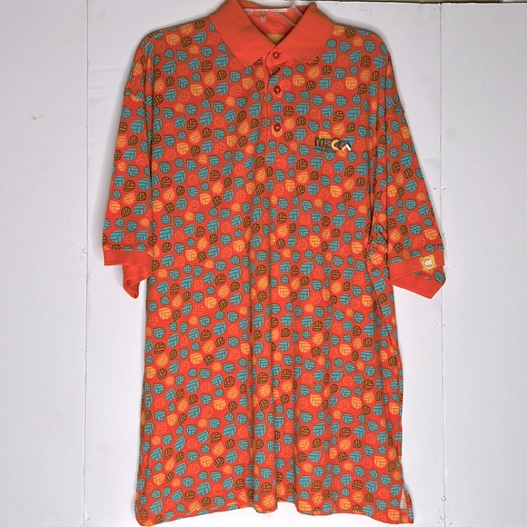mecca | Shirts | Mecca Mens Polo Shirt Orange Xl Logo True To The Game ...